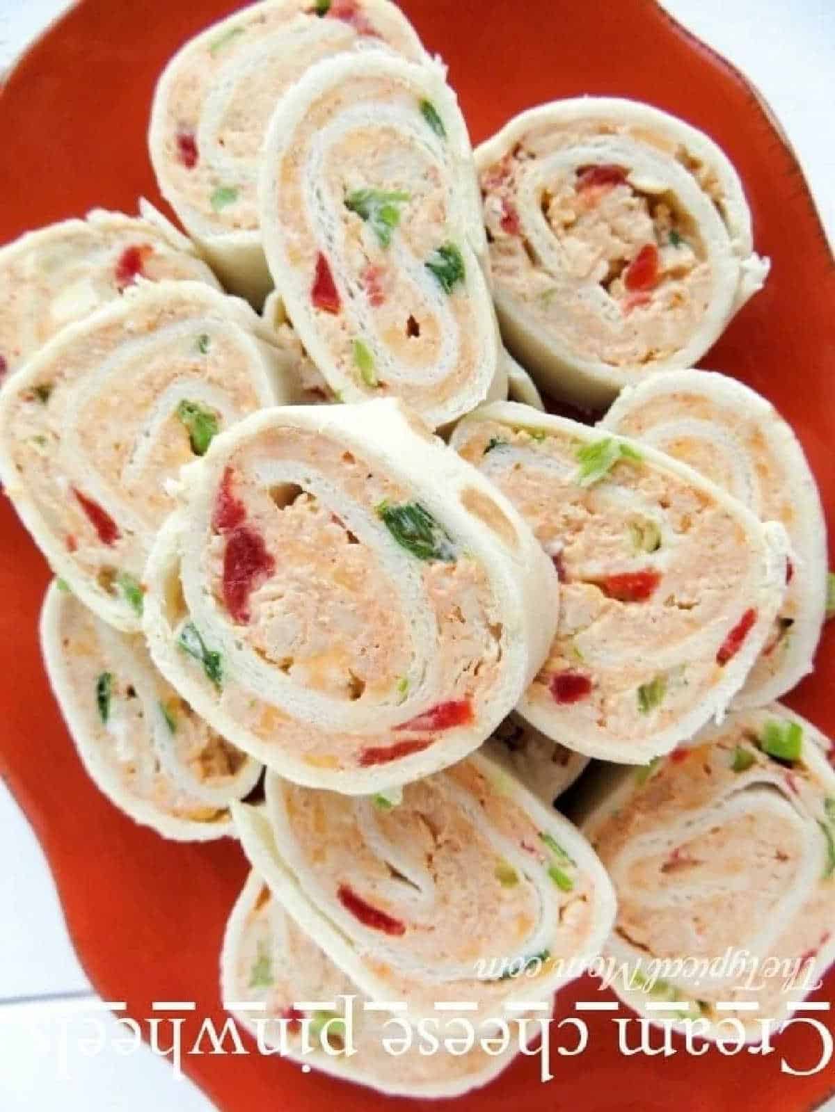 Philadelphia Cream Cheese Pinwheels (with Rotisserie Chicken)