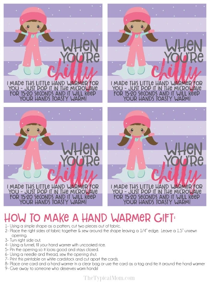 DIY Homemade Hand Warmers (with Rice)