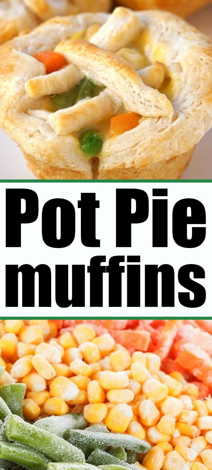 Muffin Tin Chicken Pot Pies (with Biscuits)