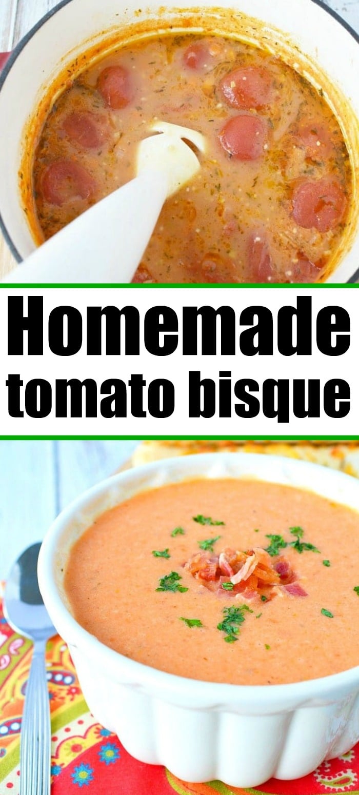 Tomato Bisque Soup Recipe (with Canned Tomatoes)