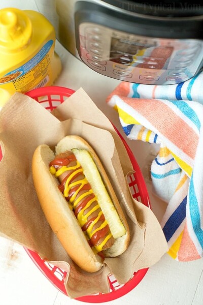 Instant Pot Hot Dogs (Frozen)