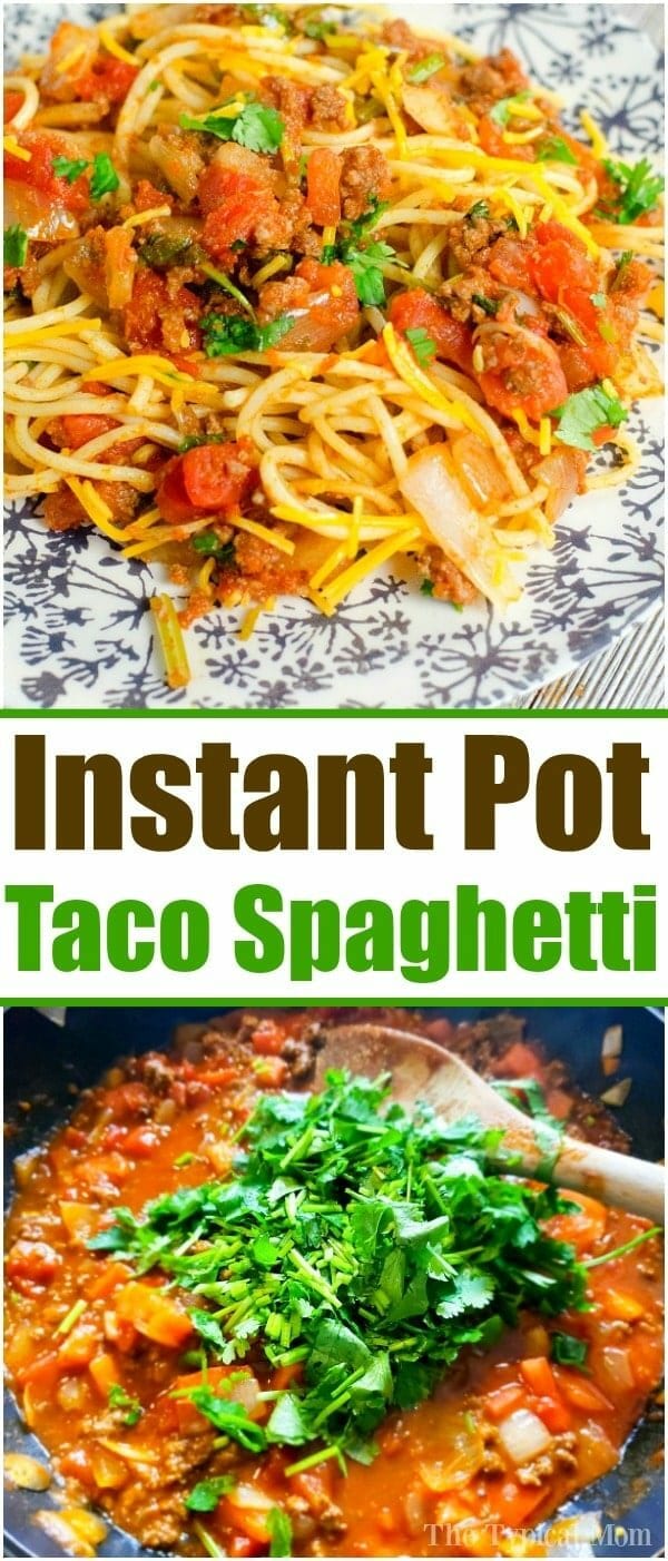 10 Minute Instant Pot Spaghetti with Jar Sauce - InstaPot Spaghetti