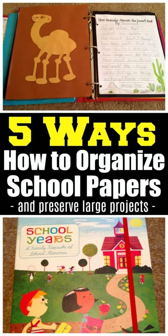 Best School Memory Binder - Organize School Keepsakes