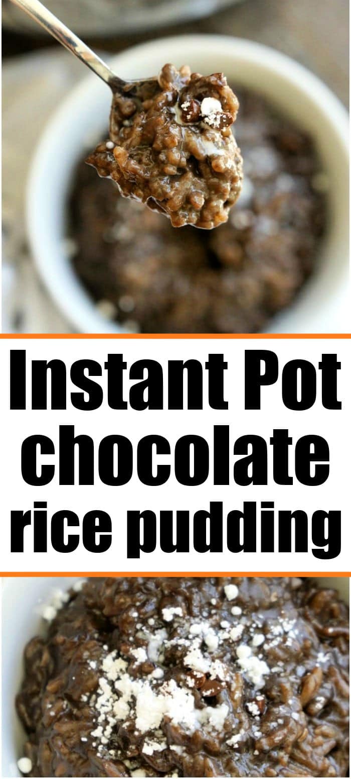 Instant Pot - Crockpot Expres - Ninja Food Chocolate Rice Pudding