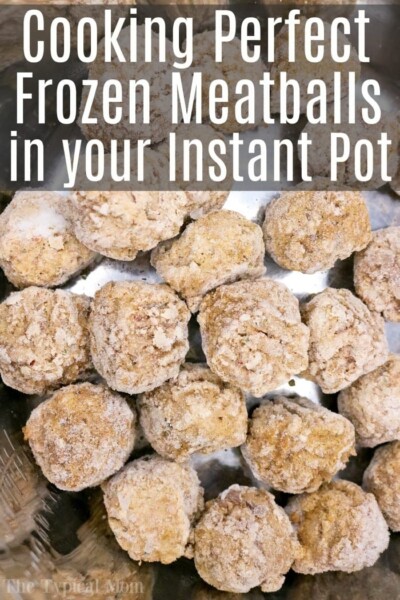 Pressure Cooker Frozen Meatballs - Frozen Instant Pot Meatballs