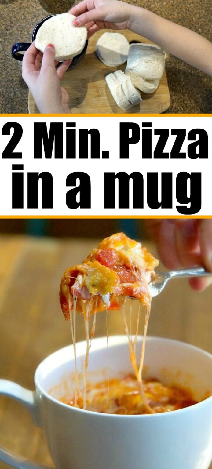 Pizza in a Mug - Microwave Pizza in a Mug - Mug Pizza Recipe