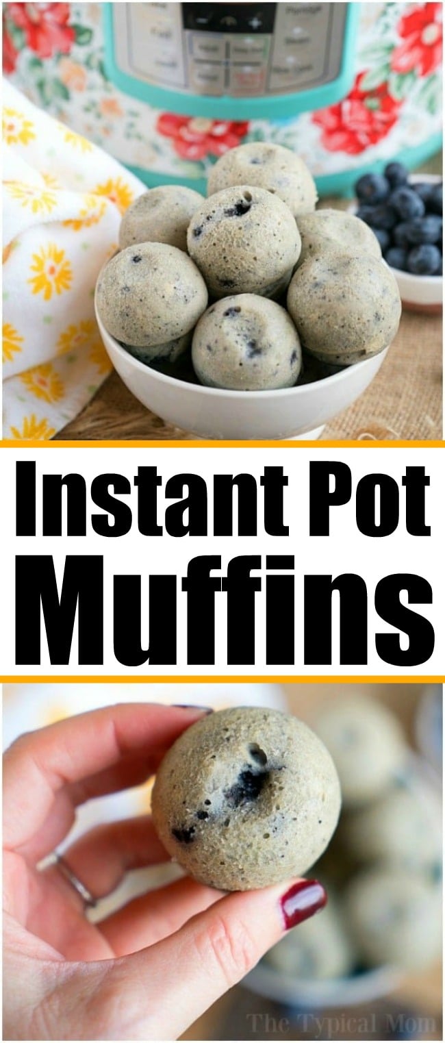 Instant Pot Blueberry Muffins (with Muffin Mix)