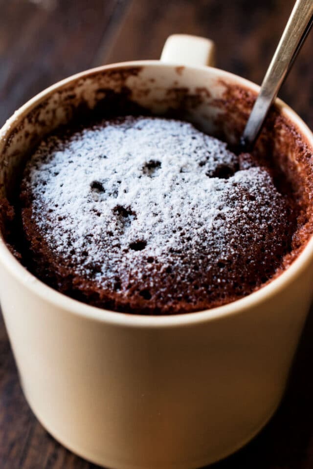 Chocolate Mug Cake (3 Ingredients)