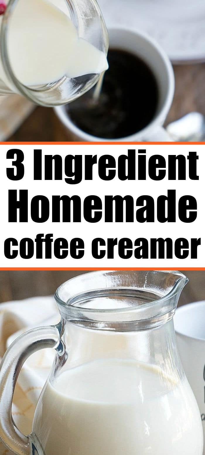 Homemade Coffee Creamer Recipe (3 Ingredients)