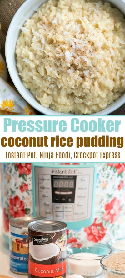 Instant Pot Ninja Foodi Pressure Cooker Cococnut Rice Pudding