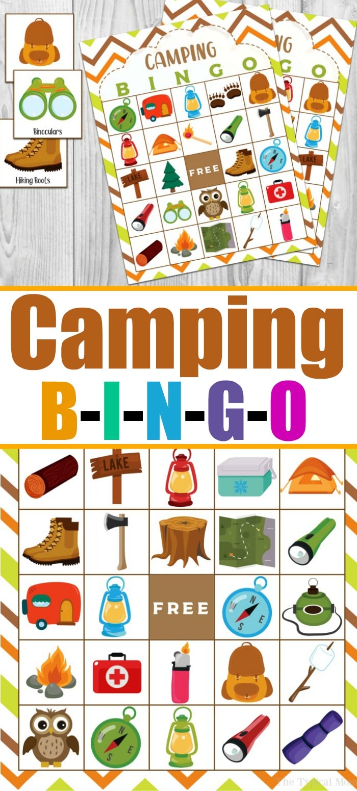 Free Printable Camping Bingo Game · The Typical Mom