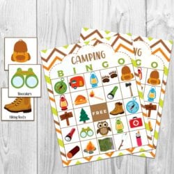 Free Printable Camping Bingo Game · The Typical Mom