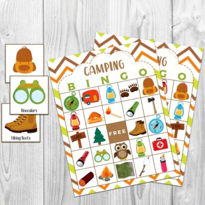 Free Printable Camping Bingo Game · The Typical Mom