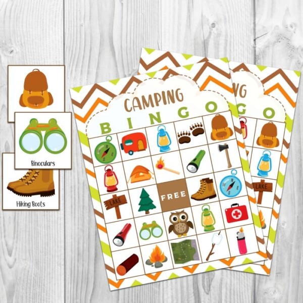 Free Printable Camping Bingo Game · The Typical Mom