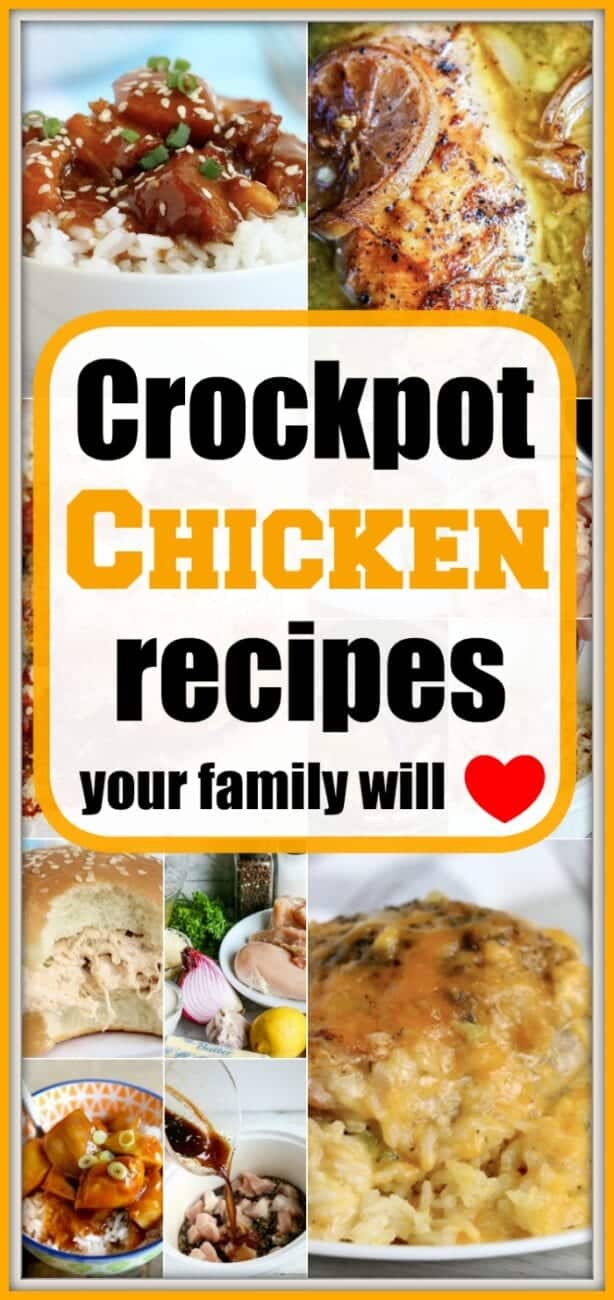 Crockpot Chicken Recipes - Easy Slow Cooker Chicken Recipes