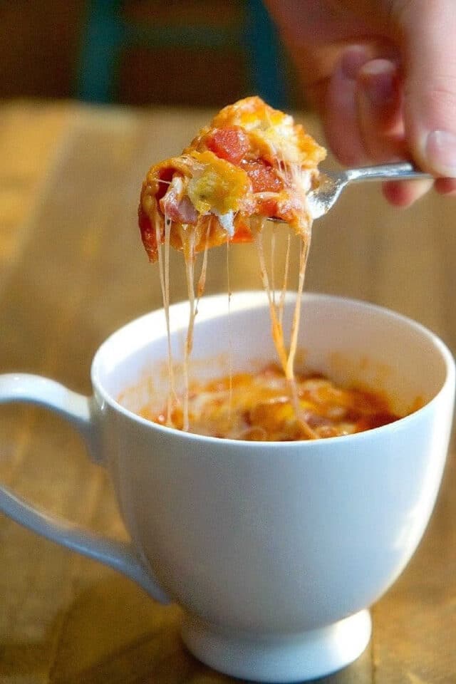 Pizza in a Mug with Biscuits Recipe