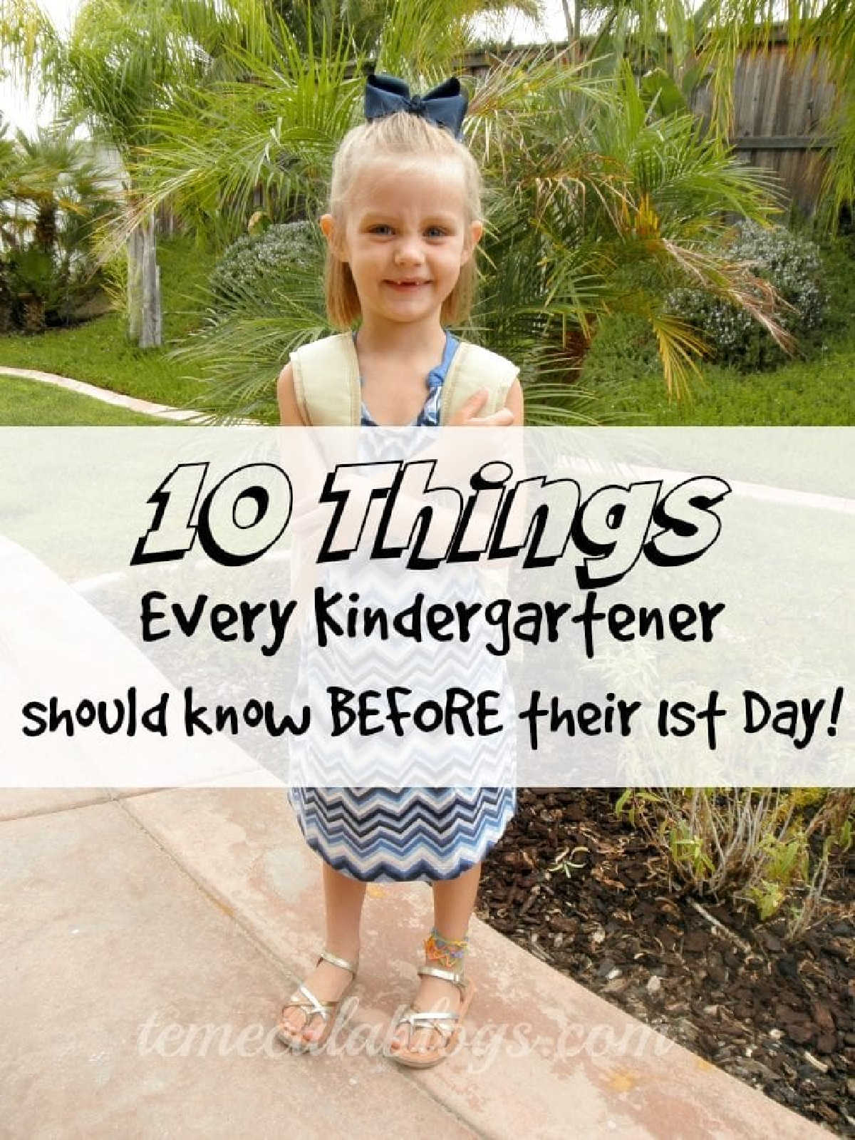 What Should A Child Know Before Kindergarten The Typical Mom
