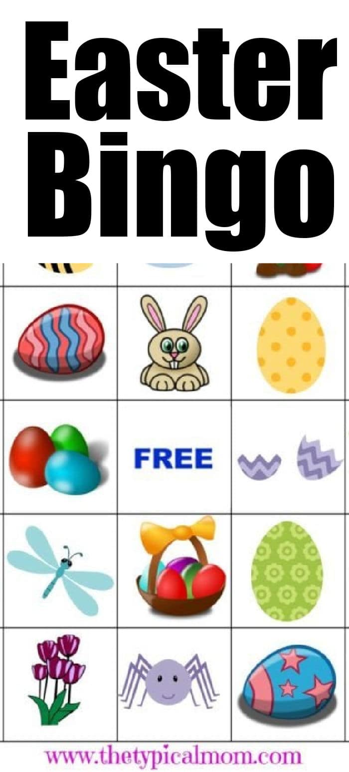 Free Easter Bingo Printable · The Typical Mom
