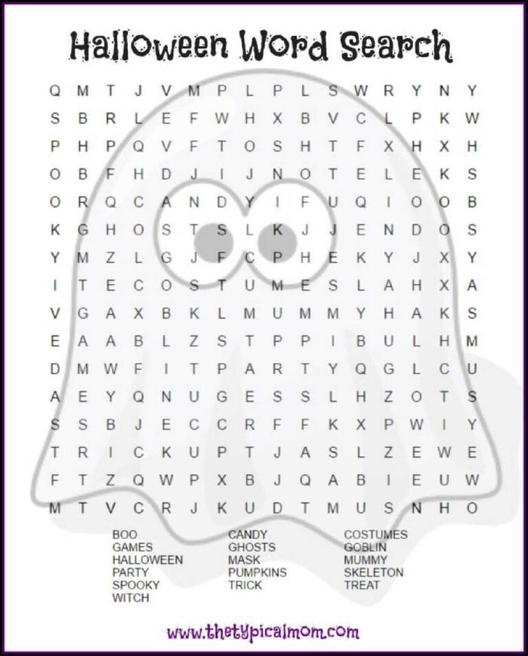 2 Free Halloween Word Search Printables for all Ages!