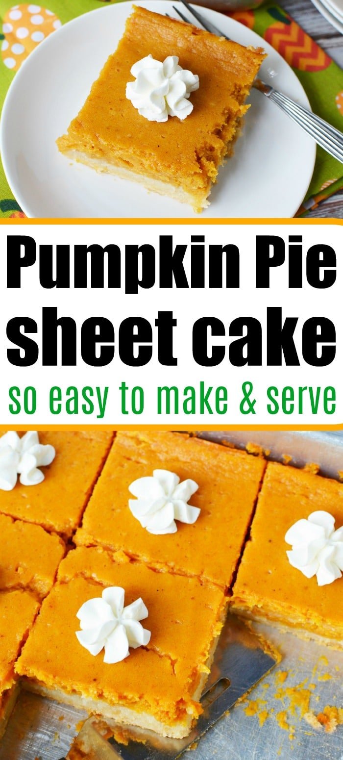 Sheet Pan Pumpkin Pie (with Sugar Cookie Crust)