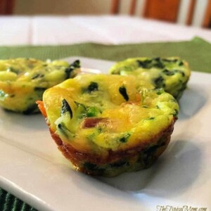 Crustless Mini Quiche Recipe (Spinach)