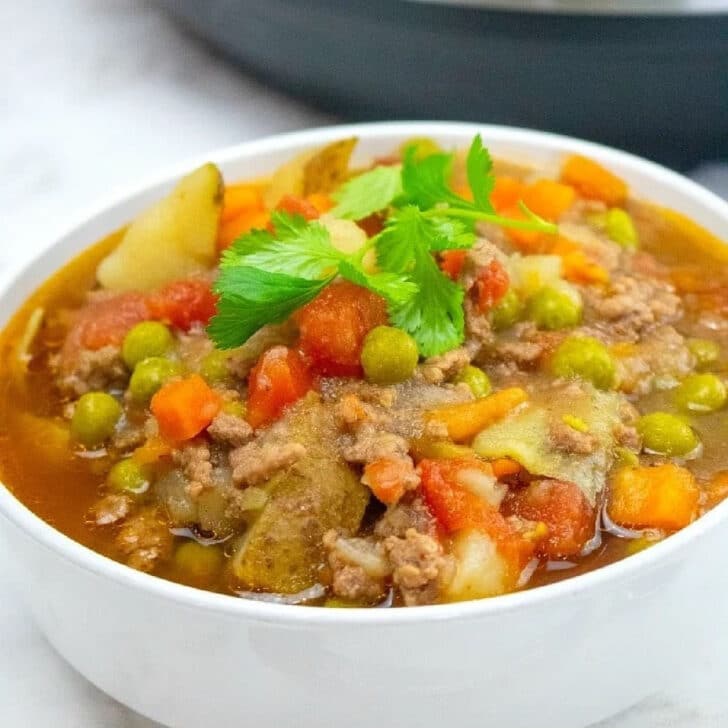 Instant Pot Hamburger Soup (with Potatoes)