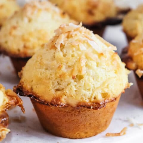 Homemade Coconut Muffins Recipe - Coconut Hawaiian Muffins