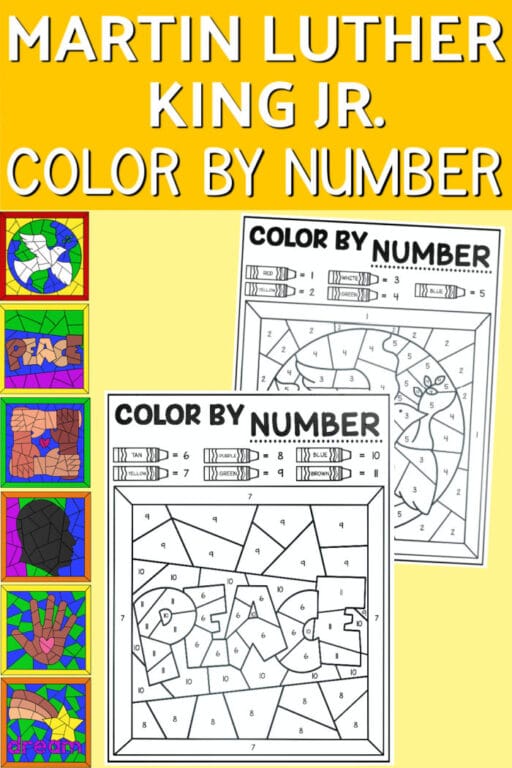 6 Martin Luther King Jr Coloring Page - MLK Color by Number