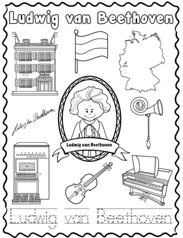 Free Music Coloring Pages - Musician Coloring Pages Printables