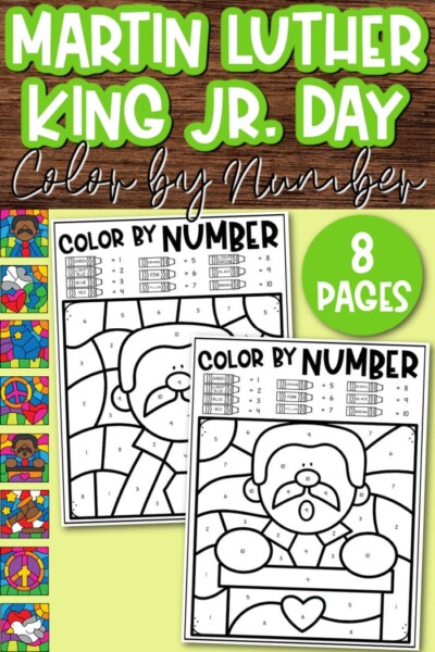 6 Martin Luther King Jr Coloring Page - MLK Color by Number