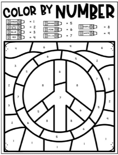 6 Martin Luther King Jr Coloring Page - MLK Color by Number