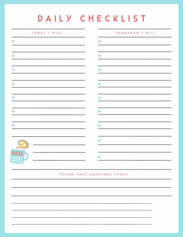 Free Printable Caregiver Checklist - Printable Templates Free Printable Caregiver Checklist - Printable Templates