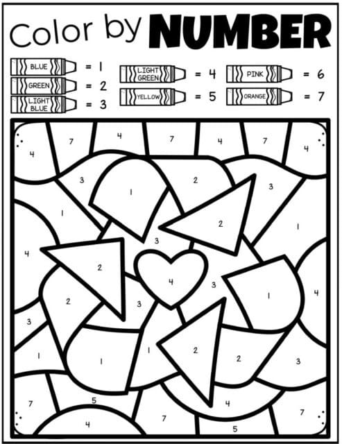 Free Earth Day Coloring Pages - Recycling Color By Number