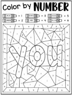 Sight Word Coloring Pages - Free Sight Word Color By Number Practice