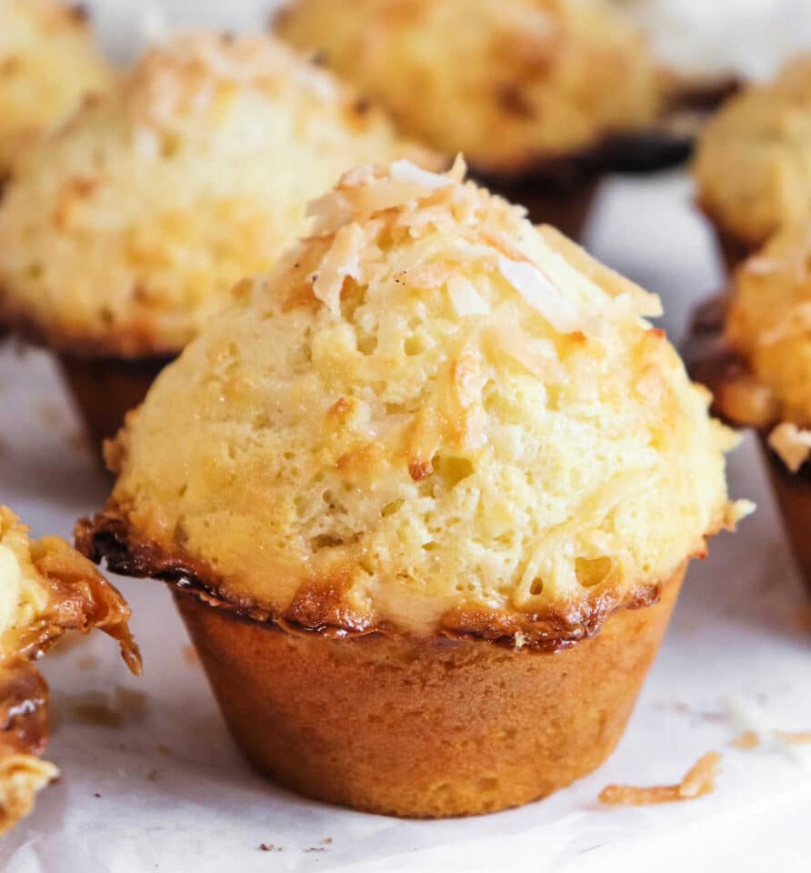 Homemade Coconut Muffins Recipe - Coconut Hawaiian Muffins