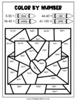 Free Valentines Day Color by Number Printables PDF