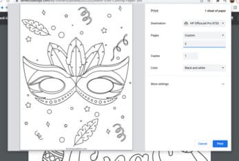 Free Mardi Gras Printables - Free Mardi Gras Coloring Pages Kids