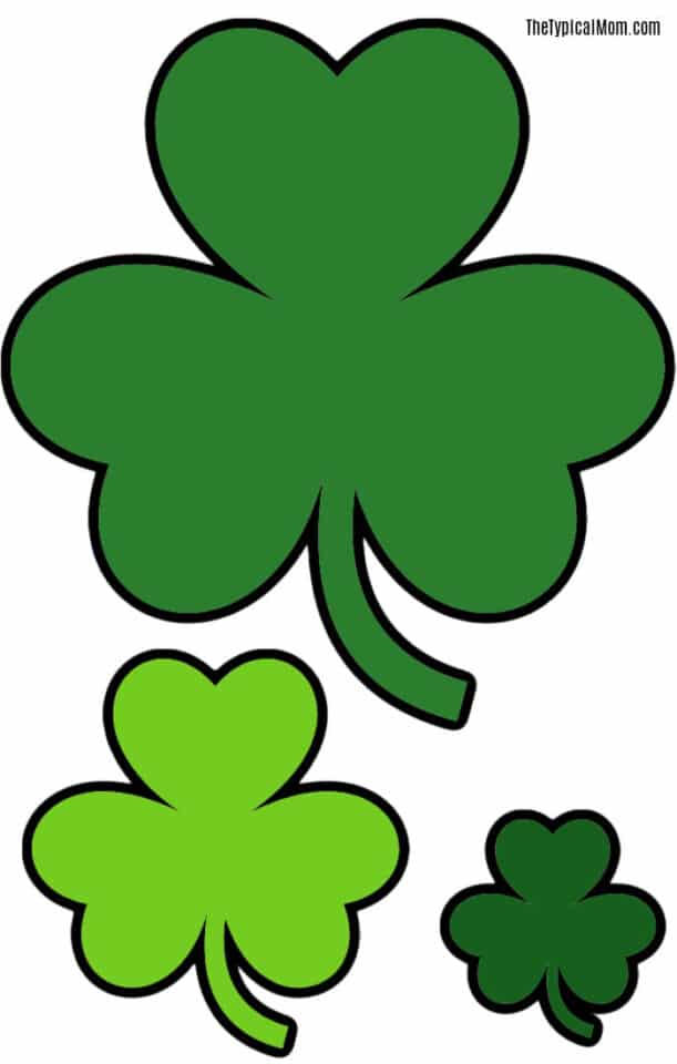 Free Printable Shamrock Coloring Pages - PDF Shamrocks