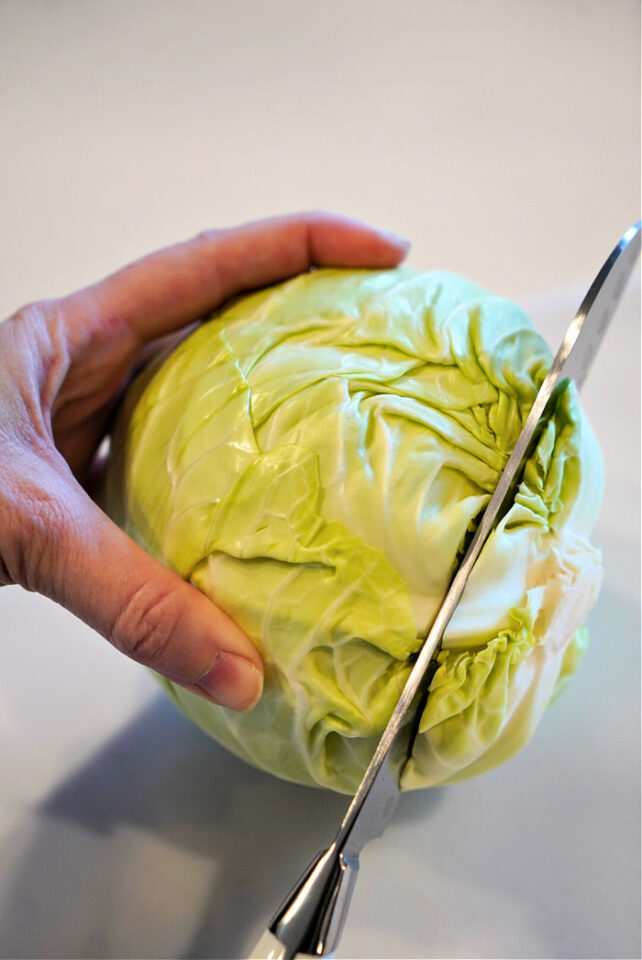 How to Cut Cabbage Perfectly · The Typical Mom