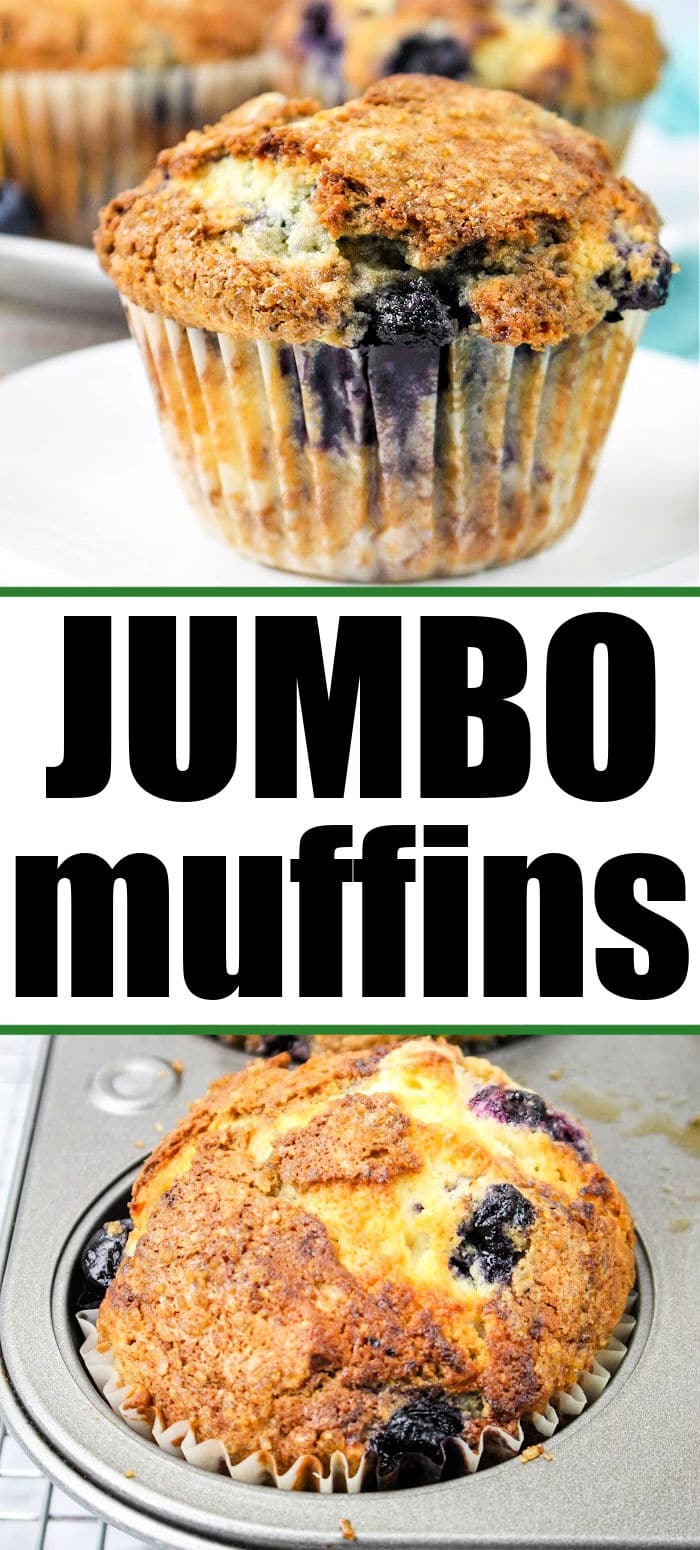 Jumbo Blueberry Muffins (with Buttermilk)