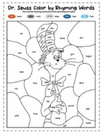 Dr Seuss Coloring Pages - Dr Seuss Color by Number PDF Sheets