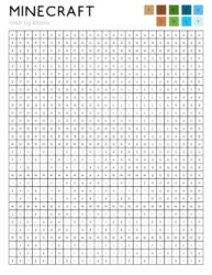 Free Minecraft Color by Number Pixel Art Printables