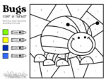Insect Coloring Pages - Ladybug Coloring - Bug Color by Number