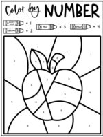 Free Letter A Coloring Pages - Alphabet Color by Number Pages