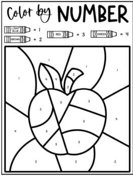 Free Letter A Coloring Pages - Alphabet Color by Number Pages