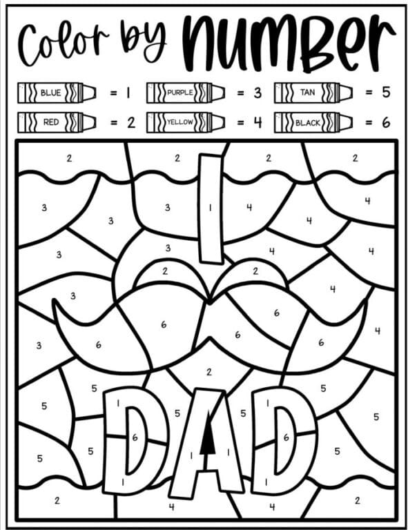 Free Printable Fathers Day Coloring Pages - 8 To Choose From!