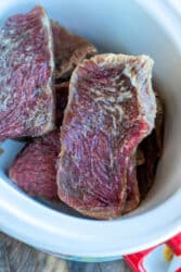 Frozen Cube Steak Recipe (in Slow Cooker)
