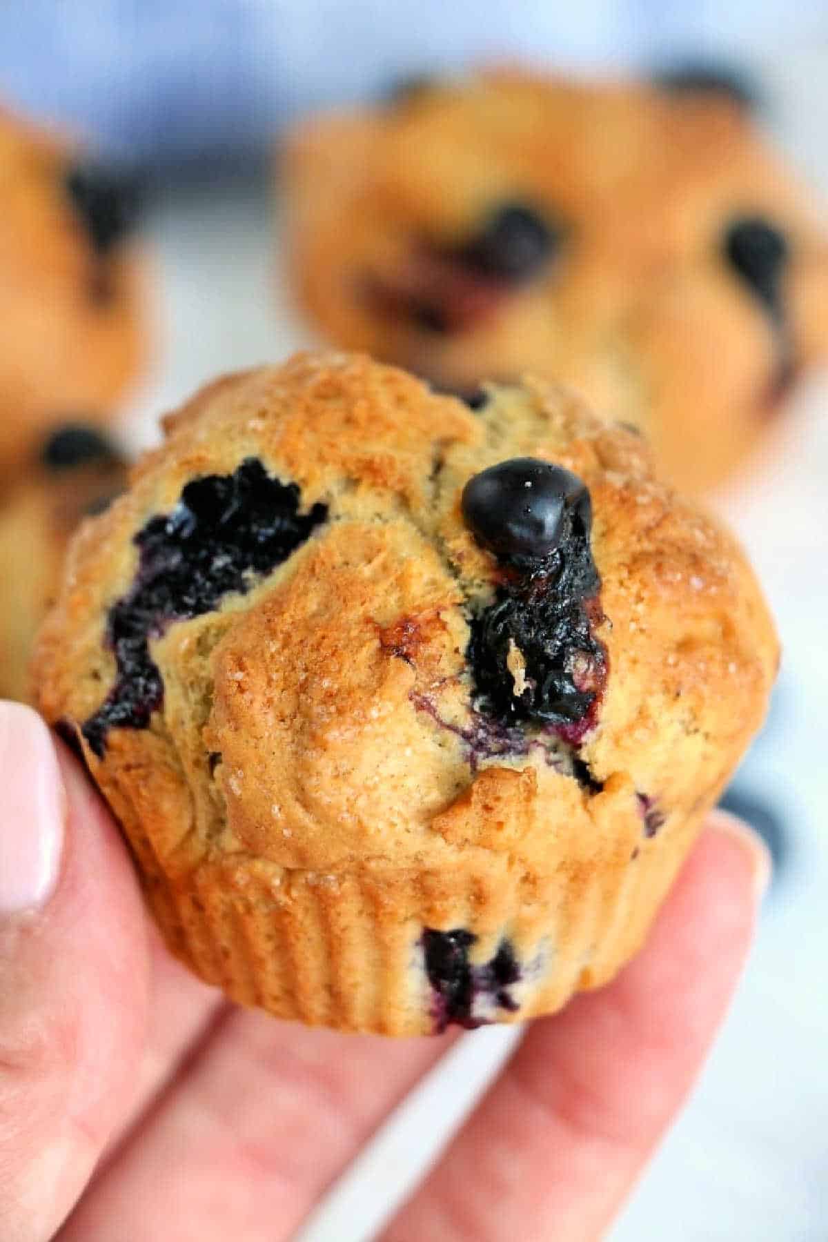 Easy Air Fryer Muffins (Blueberry)