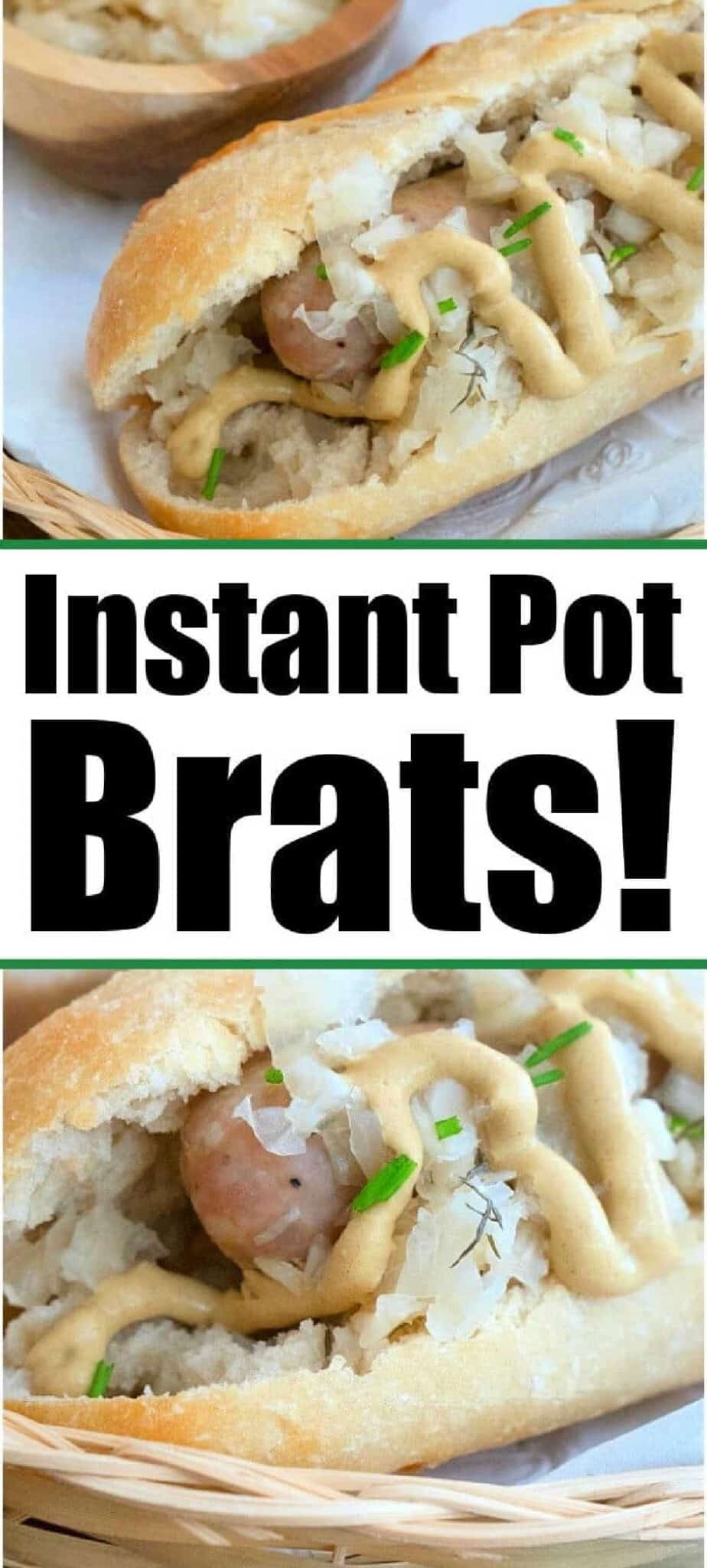 Instant Pot Brats (with Beer)