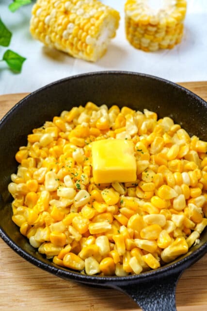 Honey Butter Skillet Corn (with Canned Corn)